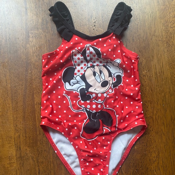 Disney | Swim | One Piece Minnie Mouse Bathing Out For Little Girl ...